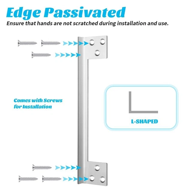 L SHAPED OUTSWING Angle Latch Protector to Block Access to Door Lock ...