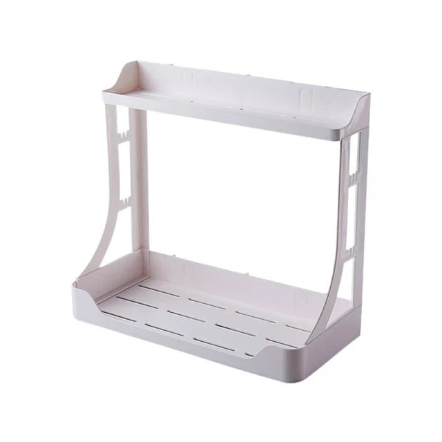 PAS DE RACK Poinçonnage Étagère Rangement Murale Support Salle Bain EUR ...