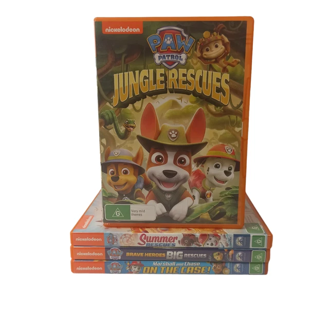 NIKELODEON PAW PATROL DVD (4) Bundle Lot Children Kids Family Animation ...