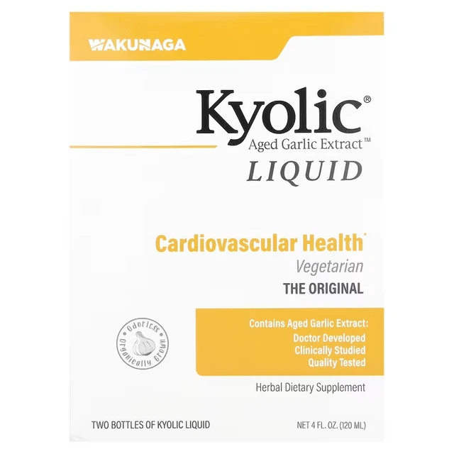 KYOLIC, AGED GARLIC Extract Liquid, 2 Bottles, (60 ml) Each, Expiry: 05 ...