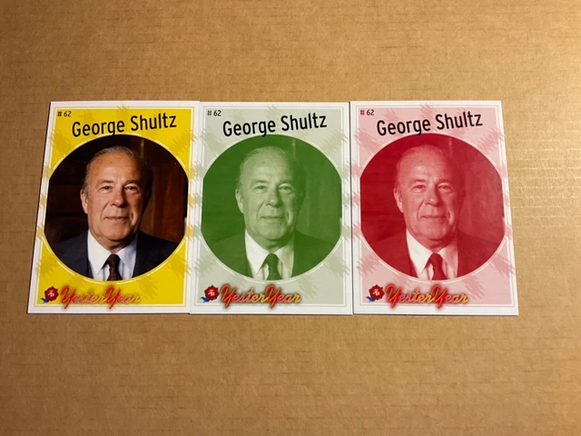 AUTÓGRAFOS HISTÓRICOS 2024 George Shultz de antaño 3 variaciones ...
