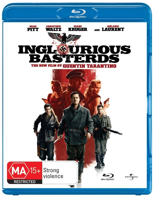 INGLOURIOUS BASTERDS (BLU-RAY) Christoph Waltz Eli Roth Diane Kruger ...