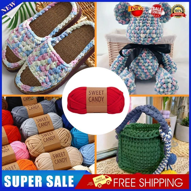 1 ROLL CROCHET Yarn Soft DIY Thick Thread Thickness Knitting Line for ...