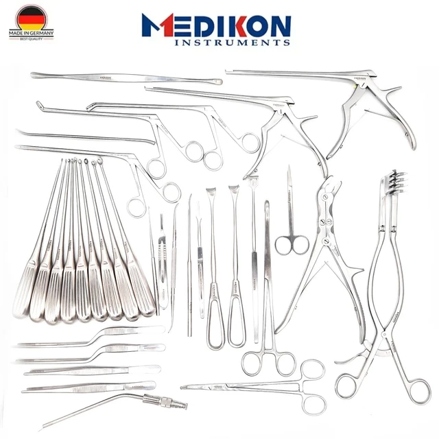 35 PIECES GERMAN Laminectomy surgery instruments Set spine spinal ...
