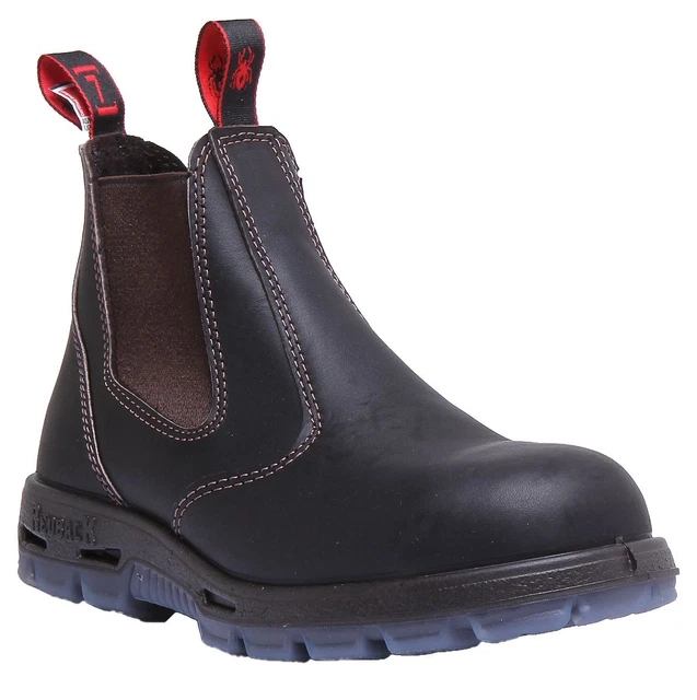 RED BACK USBOK Redback Steel Toe Safety Shoes In Dark Brown Size UK 6 ...