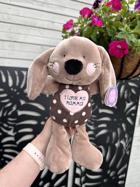 NEW CARD FACTORY Brown Bunny Rabbit Soft Toy Comforter i love mummy ...