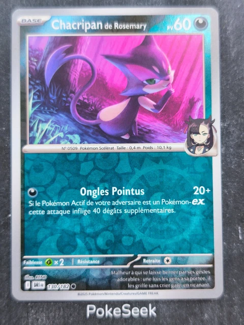 CARTE POKÉMON CHACRIPAN de Rosemary 130/182 REVERSE DRI EV10 FR NEUVE EUR 1,90 - PicClick FR