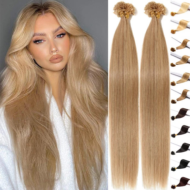 200s Thick Pre Bonded Keratin Fusion Nail U Tip Real Remy Human Hair