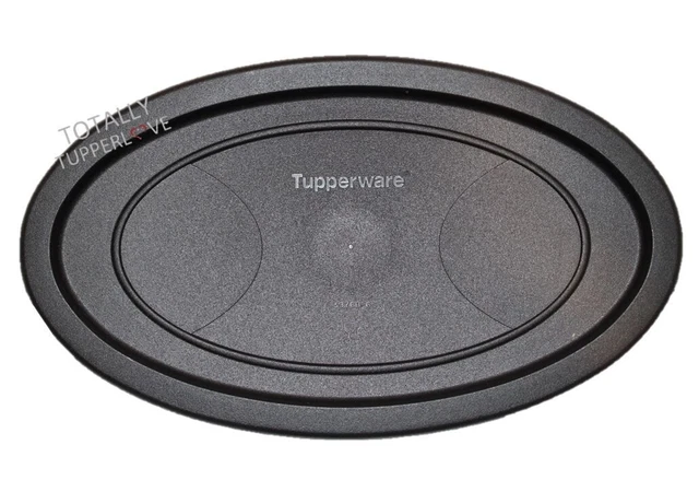 TUPPERWARE FIFO SEAL Medium Oval Replacement Lid Base Piece Black 3976 ...