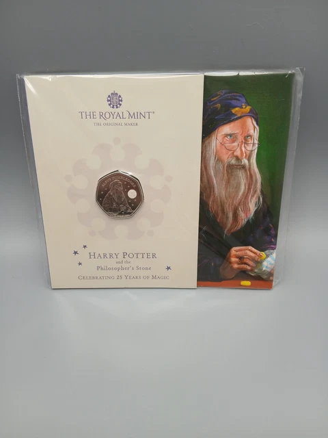 ROYAL MINT 50P Coin Collectable Harry Potter - Professor Dumbledore £16 ...
