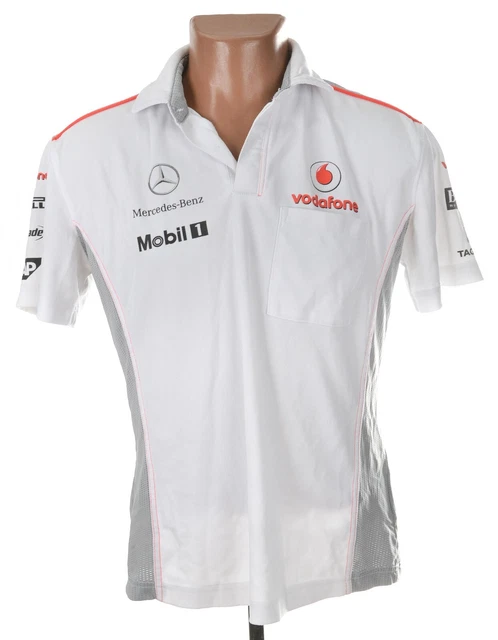 FORMULA 1 F1 Vodafone Mclaren Mercedes Polo Shirt Hamilton Era Size M ...
