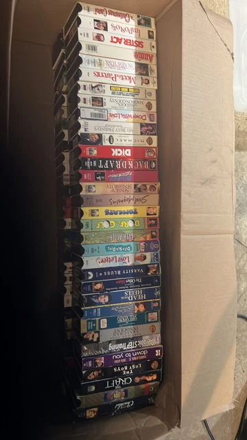 OVER 30 VHS COLLECTION Cinema Mixed Movie Lot Backdraft Varsity Blues ...