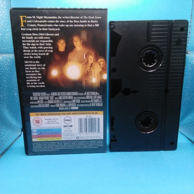 SIGNS VHS VIDEO Tape PAL Horror Film Retro movie cassette Tape £8.99 ...