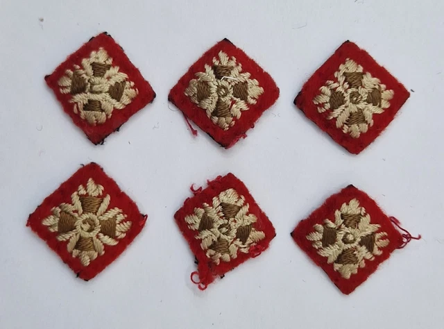 WW1 WW2 BRITISH Army Captain Staff Shoulder Rank Pips Embroidered ...