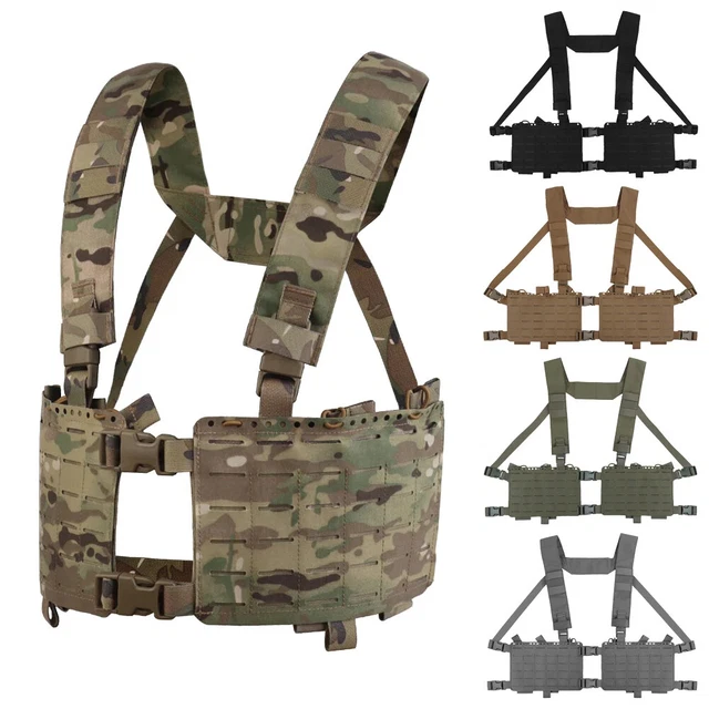 TACTICAL AIRSOFT SS Style Alpha Chest Rig Split Chassis H-harness ...