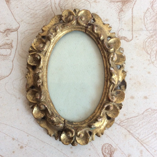 CADRE ANCIEN BOIS Doré Début XIXème - French Antique Frame EUR 50,00 ...