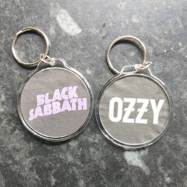 BLACK SABBATH OZZY Osbourne Back To The Beginning Gig Confetti Keyring ...