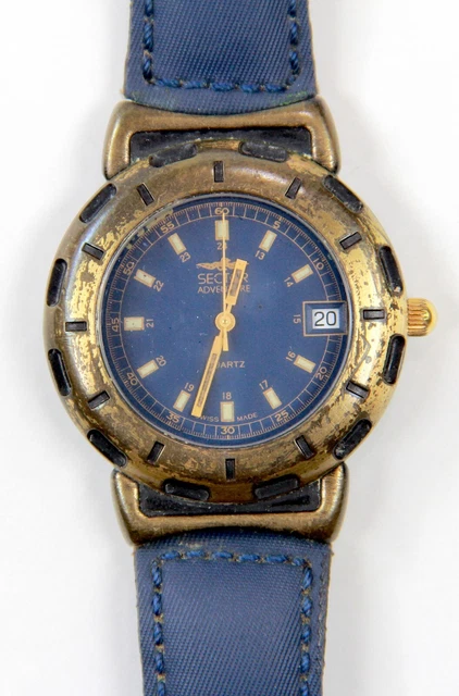 SECTOR ADVENTURE BLUE Quartz Vintage Swatch Swiss Made 90s Water ...