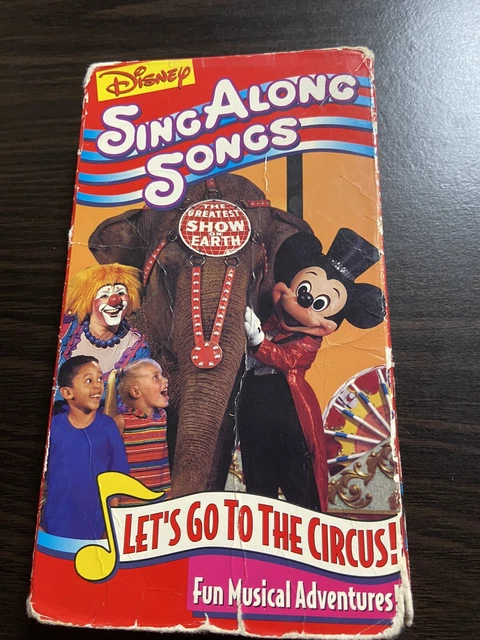 DISNEY SING ALONG Songs - Lets Go to the Circus VHS 1994 Mickey Mouse ...
