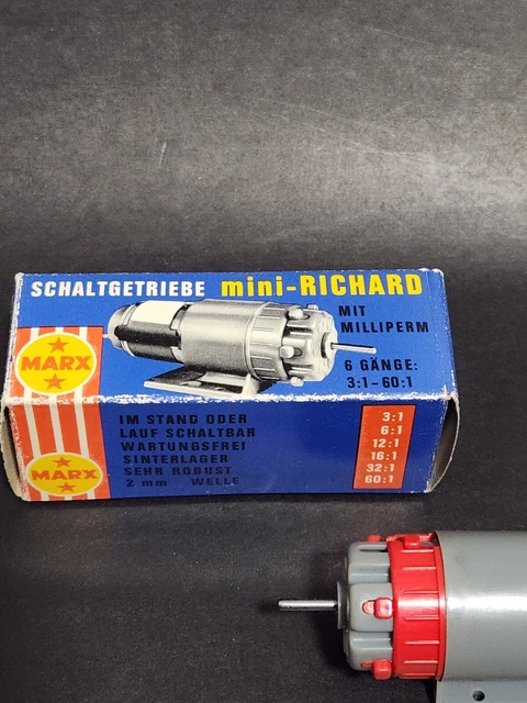 VINTAGE MARX ELECTRIC Motor Power Unit 6 Speed with Milliperm - 6 Volt ...
