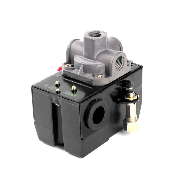 UNIVERSAL PRESSURE SWITCH Control 90-125PSI 4 Port Heavy Duty for Air ...