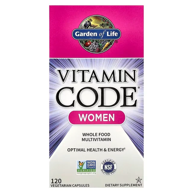 GARDEN OF LIFE,VITAMIN Code,Women Whole Food Multivitamin, 20 Cap ...