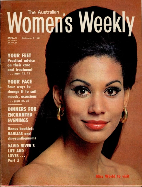 AUSTRALIAN WOMEN'S WEEKLY - Sept. 8, 1971 - Jennifer Hosten, Liz Taylor ...