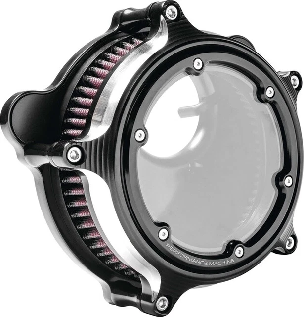 PERFORMANCE MACHINE VISION Series Air Cleaner Contrast Cut #0206-2158 ...