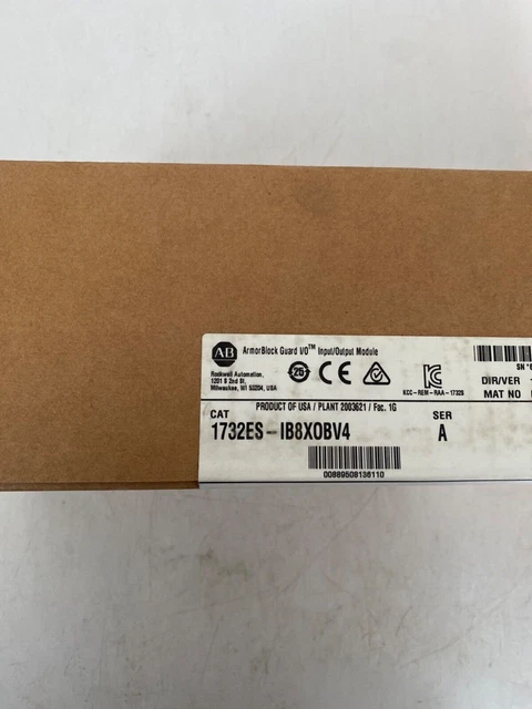2023 ALLEN BRADLEY 1732ES-IB8XOBV4 ArmorBlock Guard I/O Input Output ...