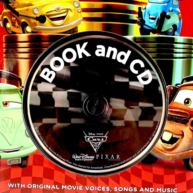 DISNEY PIXAR CARS 2 Padded Storybook & Singalong CD Parragon Books ...