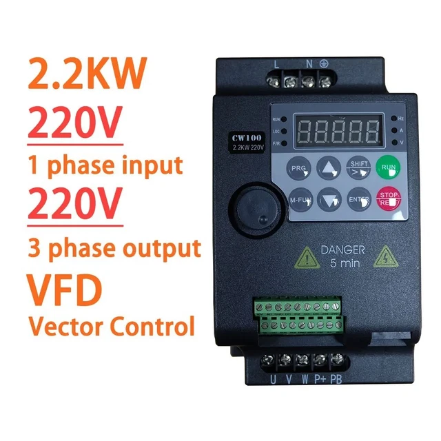 2.2KW 12A 220V AC Motor Drive Variable Inverter VFD Frequency Speed Controller £62.99 - PicClick UK