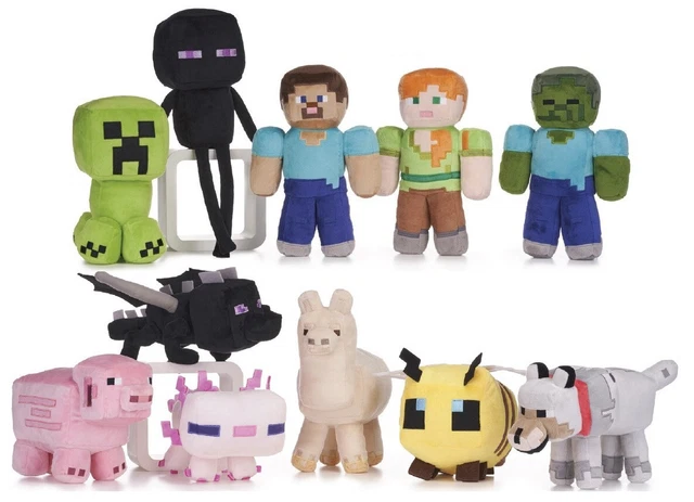 NEW OFFICIAL 12& Minecraft Soft Toys Minecraft Movie Steve Mob Axolotl ...
