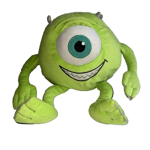 DISNEY PIXAR MONSTERS Inc Mike Wazowski Stuffy Plush 8" tall sitting ...