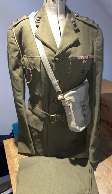 WW2 ROYAL ENGINEERS Captain’s British Army Uniform Tunic & Trousers ...