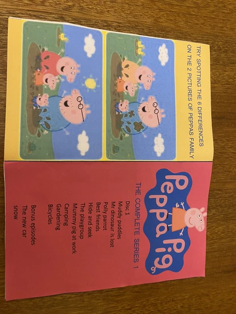 PEPPA PIG COMPLETE Season 1 Dvd Boxset (Custom Made) £4.99 - PicClick UK