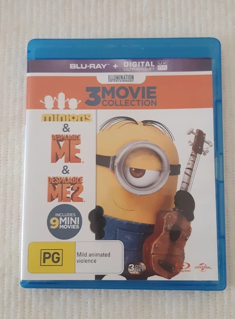 MINIONS, DESPICABLE ME, Despicable Me2 Blue-Ray Movie Collection 3 ...