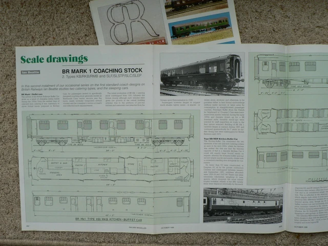 BR MK1 COACH scale drawings KB/RKB/RMB & SLF/SLSTP/SLC -Railway ...