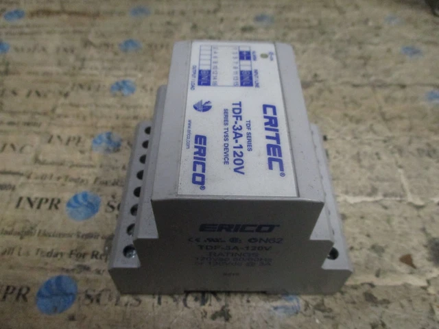 ERICO TDF-3A-120V TDF Series TVSS Device ERICO TDF-3A-120V 3A 120VAC/DC ...