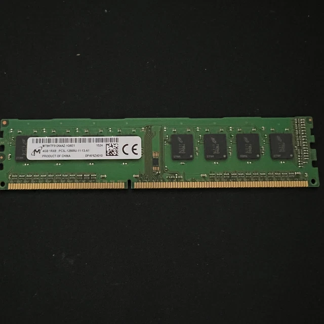 MICRON DESKTOP RAM/MEMORY 4GB 1Rx8 PC3-12800U 1600MHz DDR3 $11.00 - PicClick AU