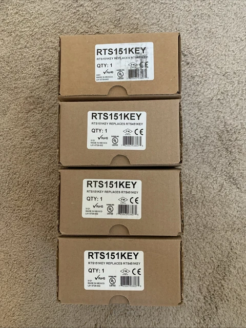 SYSTEM SENSOR RTS151KEY Fire Alarm Remote Test Station *Lot Of 4* $175. ...
