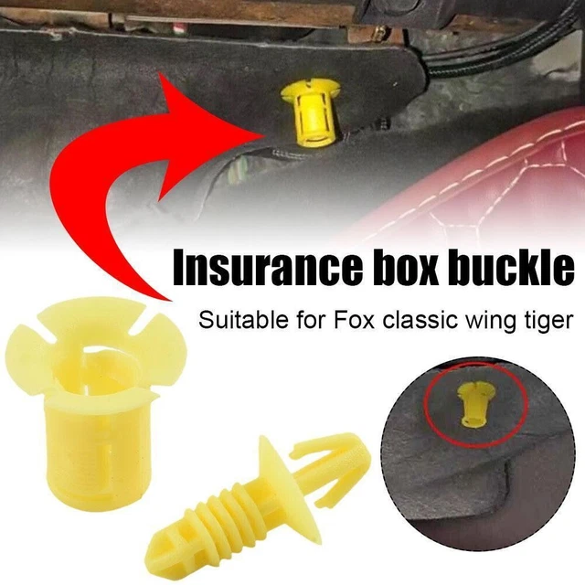 FRONT DASH INSULATOR Fastener Copilot Fuse-Box Cover Plate Clips For ...