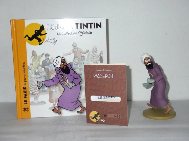 FIGURINE TINTIN COLLECTION officielle n°82 Le Fakir + Livret et ...