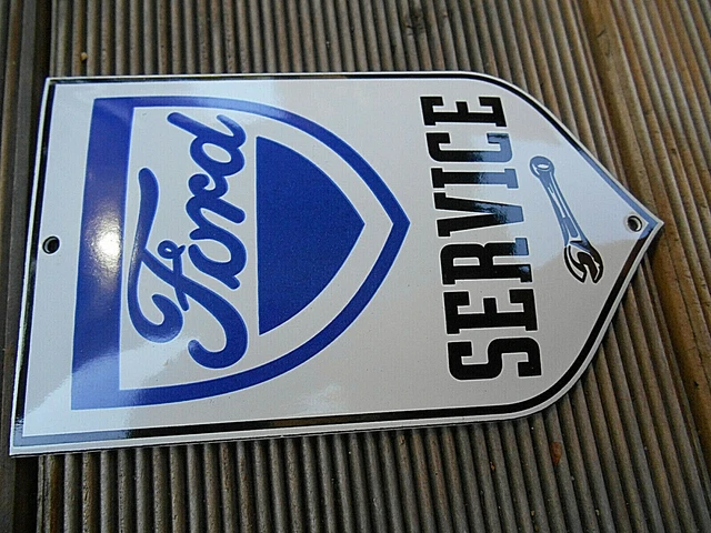 FORD SERVICE LOGO Werkstatt Emailschild Automobilia SUV Garagen ...