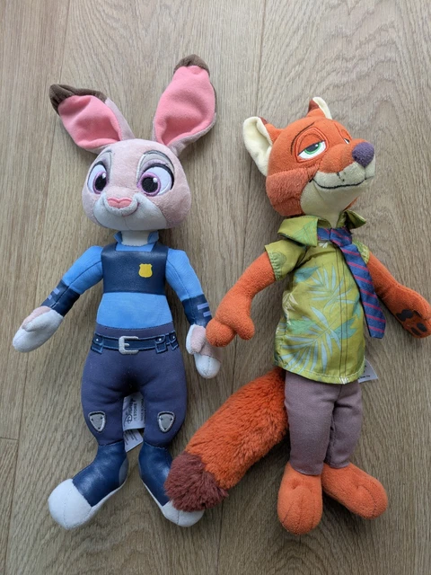 OFFICIAL DISNEY ZOOTROPOLIS / Zootopia Judy Hopps And Nick Wilde Plush ...