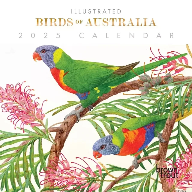 AUSTRALIAN BIRDS: BROWN Trout 2025 Aesthetic Square wall Calendar $12. ...