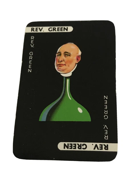 WADDINGTONS CLUEDO GREEN Rev.Green Vintage Playing Card 1975 £0.99 ...