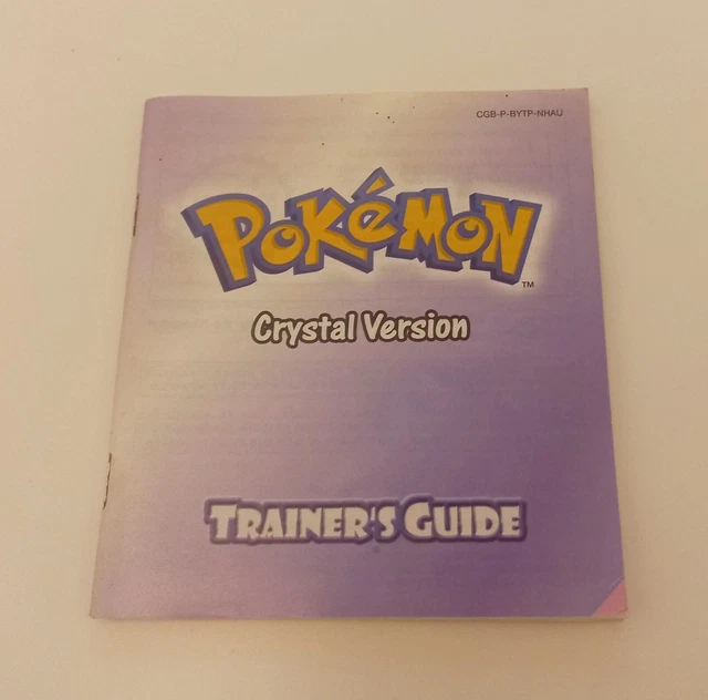 POKÉMON CRYSTAL VERSION Trainers Guide Nintendo Gameboy Color UK PAL ...