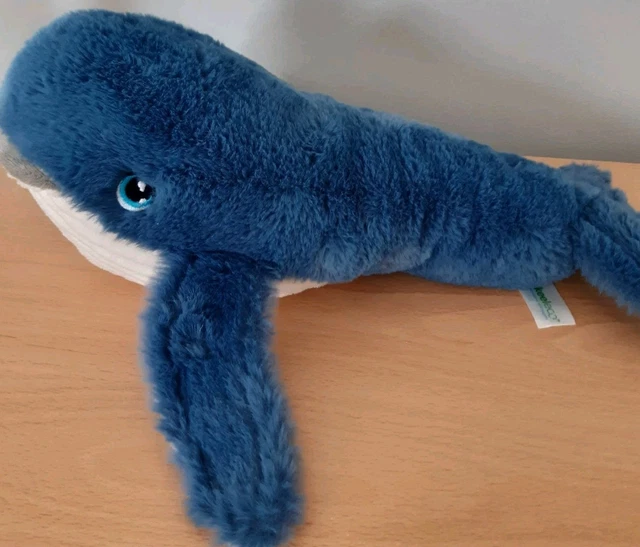 BLUE WHALE PLUSH Toy 35 Cm - Keel Toys Keeleco 100% Recycled Eco Soft ...