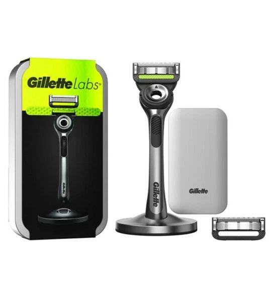 MEN'S RAZOR GILLETTE Labs Exfoliating Razor, Magnetic Stand, Travel ...