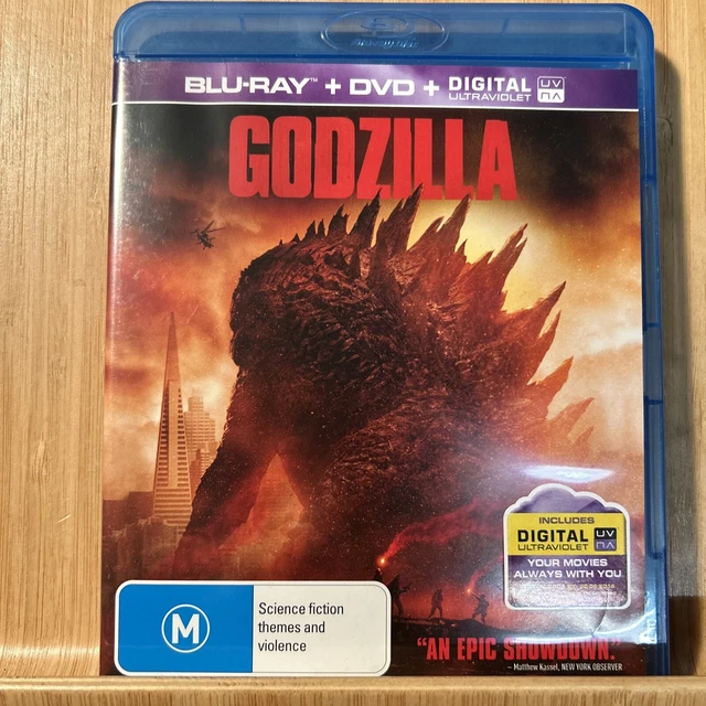 GODZILLA BLU-RAY DVD Bryan Cranston; Elizabeth Olsen; Ken Watanabe (S6 ...